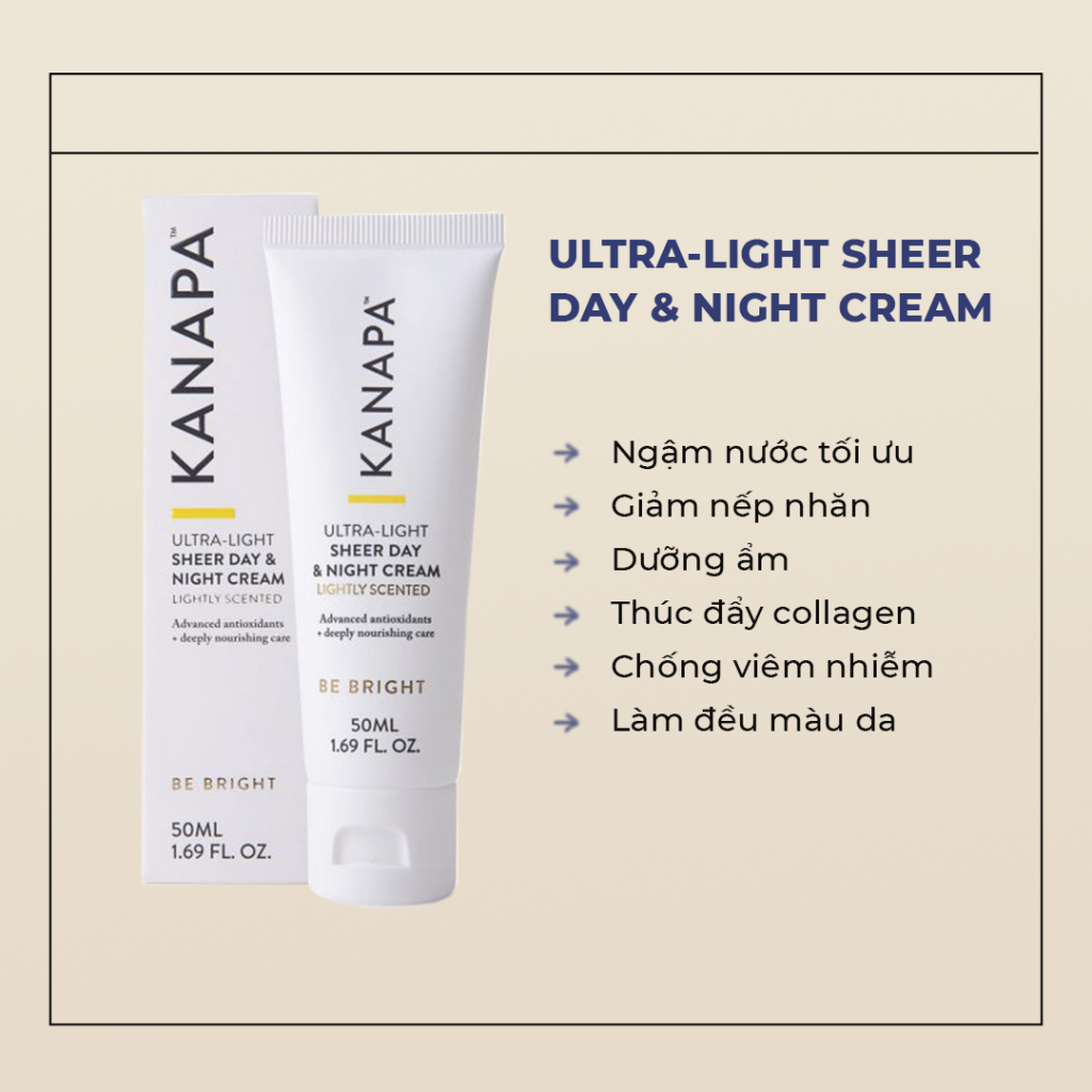 Kem dưỡng da chống lão hóa Kanapa Ultra-light Sheer Day & Night Cream ...